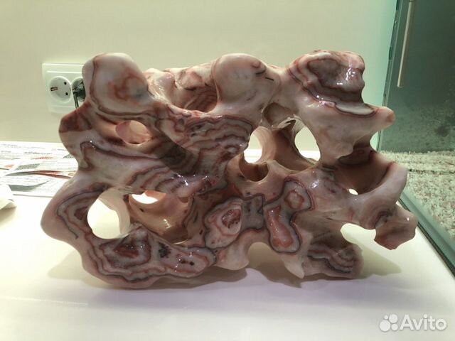 Камень янтарь Декор для аквариума