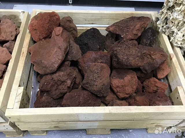 Лава для аквариума крупная и мелкая